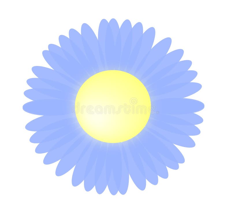 Flor azul stock de ilustración. Ilustración de azul, verano - 11376393