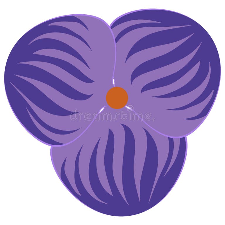 Flor coloreada aislada stock de ilustración. Ilustración de fresco ...