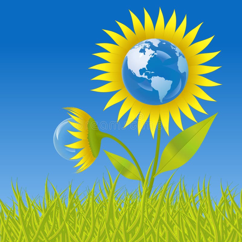 Flor da terra ilustração do vetor. Ilustração de naughty - 7371734