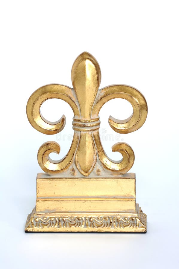 Flor de lis de oro/EPS stock de ilustración. Ilustración de francia ...