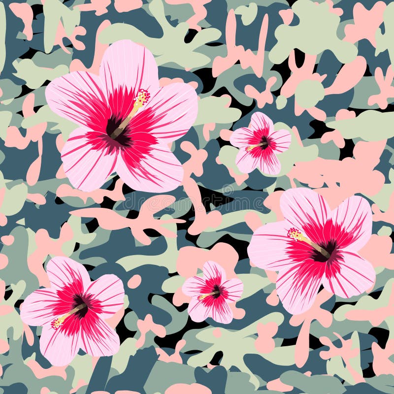 Flor del camuflaje stock de ilustración. Ilustración de chaqueta - 84230454