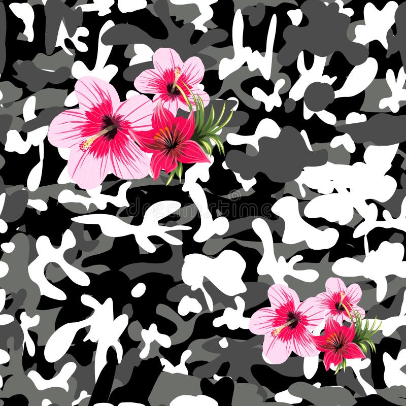 Flor del camuflaje stock de ilustración. Ilustración de chaqueta - 84230454