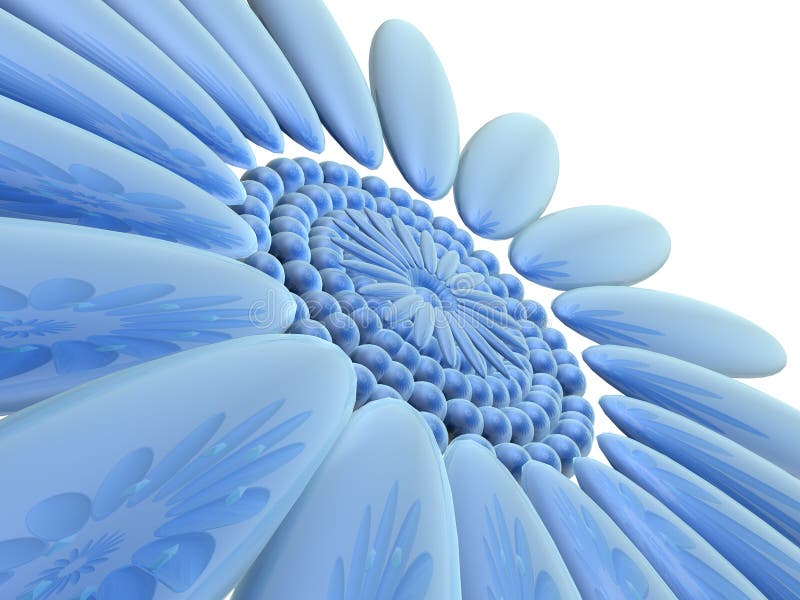 Flor del color azul stock de ilustración. Ilustración de germen - 4173914