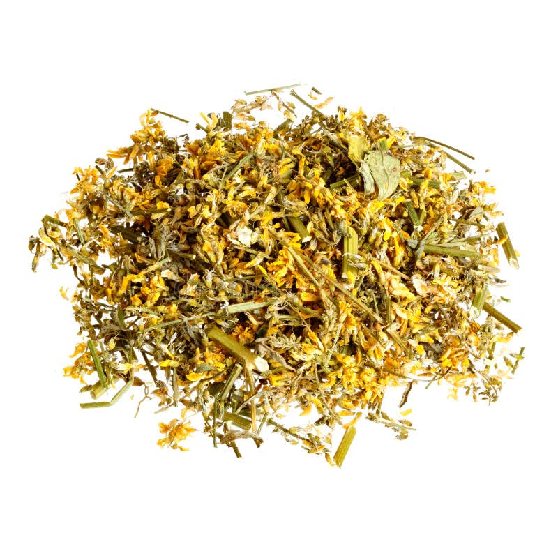 Flor Dulce Amarilla Seca De Melilotus Officinalis Aislada En Blanco ...