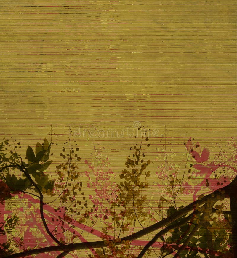 Flor en verde terroso stock de ilustración. Ilustración de viejo - 9106367