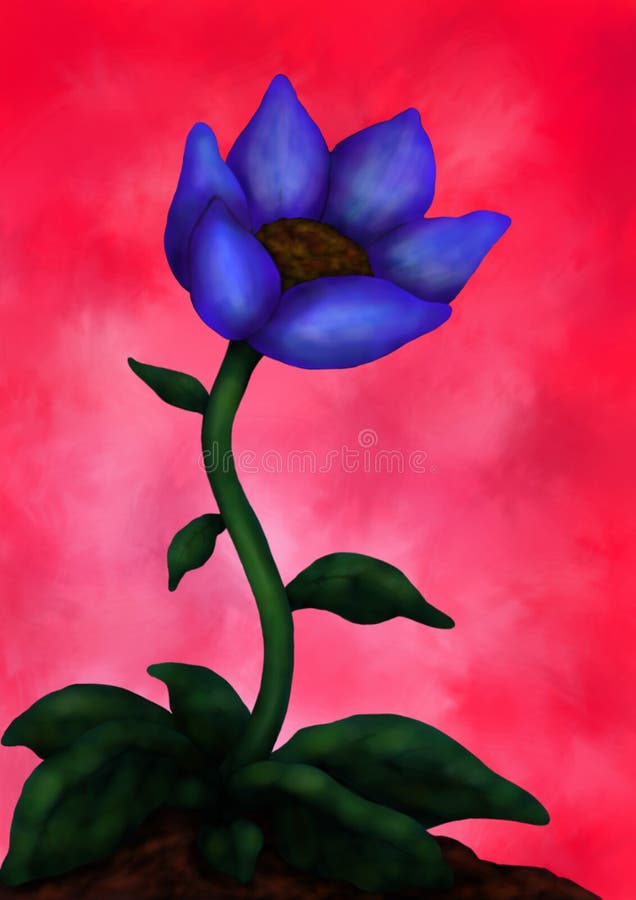 Flor Hermosa 1 (flower Power, 2016) Stock de ilustración - Ilustración ...