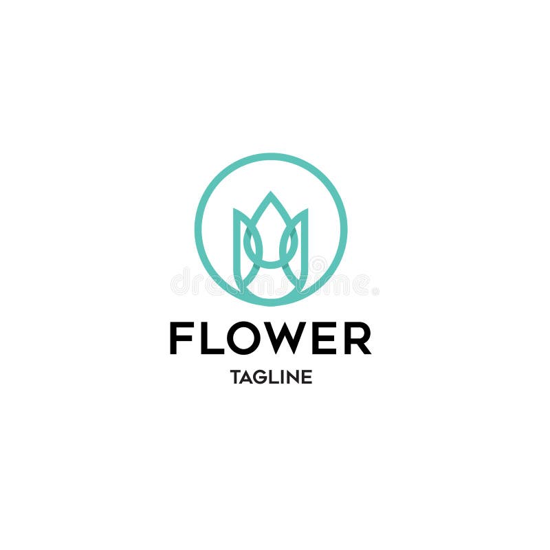 Flor Logo Template ilustração stock. Ilustração de estilo - 137990302