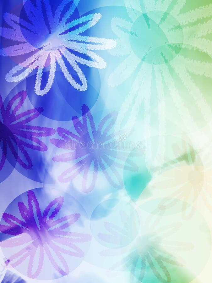 Flora abstract pattern stock illustration. Illustration of blue - 763761