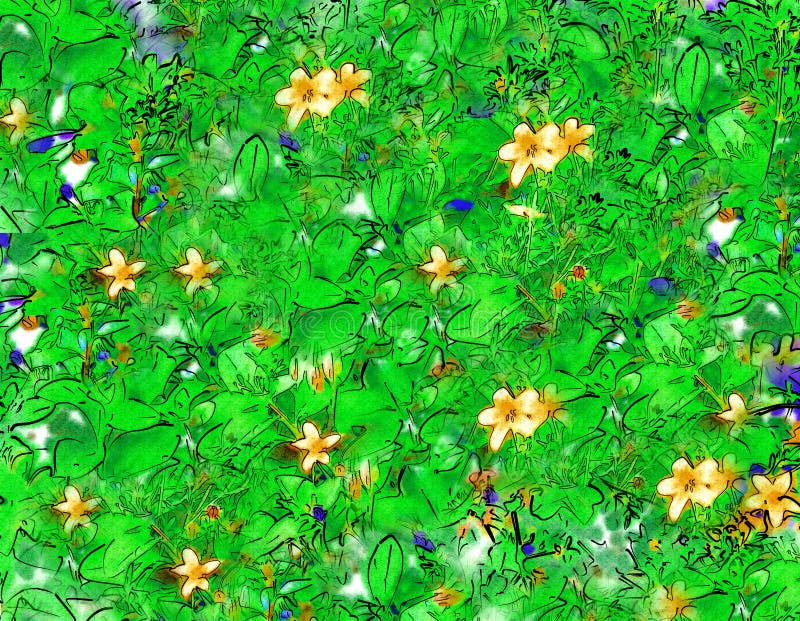 Flora Background stock illustration. Illustration of summer - 1905379