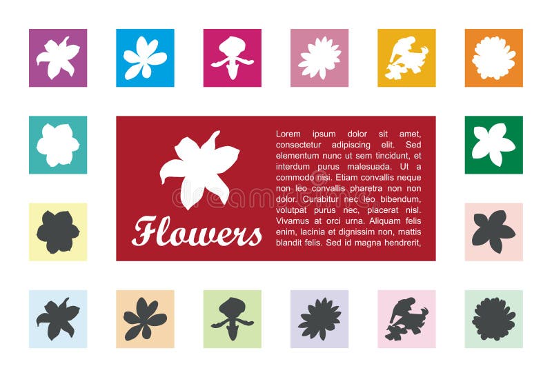 Flora Icon in Square Box Vector. Stock Vector - Illustration of ...