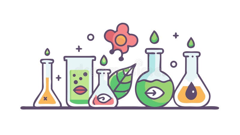 Flora Research Lab: Botanical Studies Plant Science. Vector Design ...