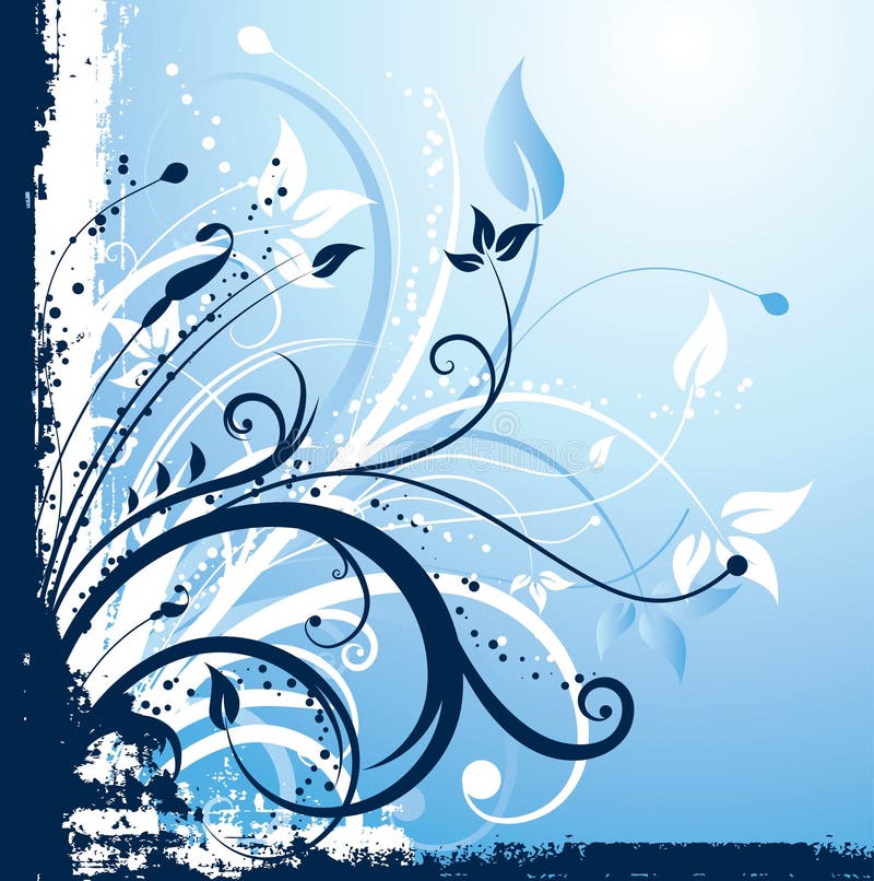 Abstract floral design stock vector. Illustration of floral - 24081887