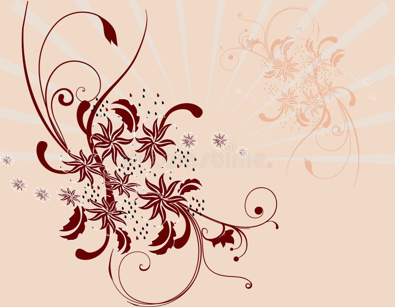 Floral abstract background stock illustration. Illustration of bloom ...