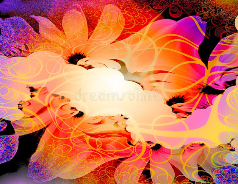 Floral Abstract stock illustration. Illustration of abstraction - 33119725