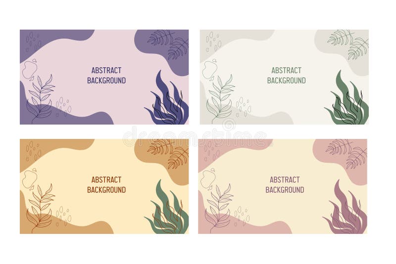 Flora Abstract Illustration Background Stock Illustration ...