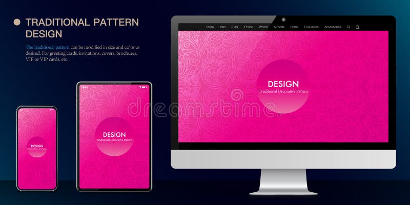 Modern Expression of Ancient Traditional Decorative Elements. Stock ...