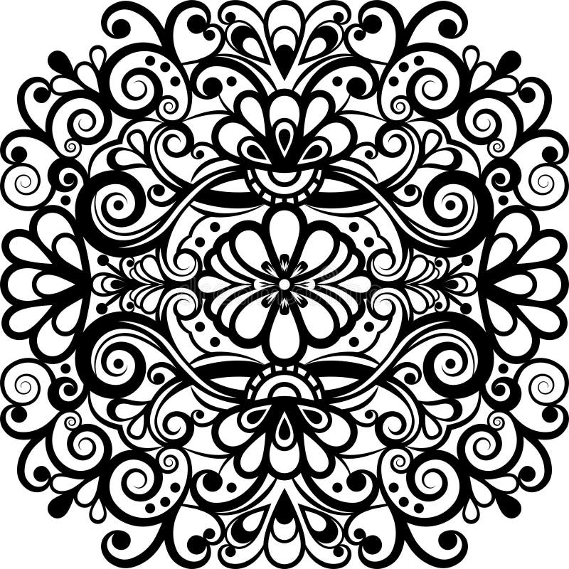 Ethnic Tracery Geometric Background In Mexican Indian African Style For