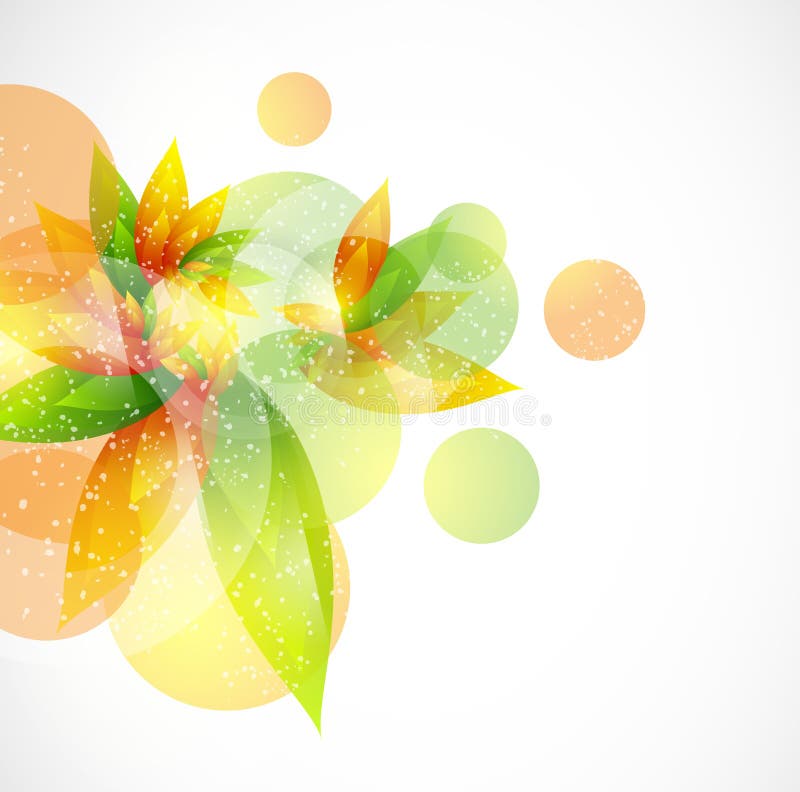 Floral Abstract Vector Background Stock Vector - Illustration of ...