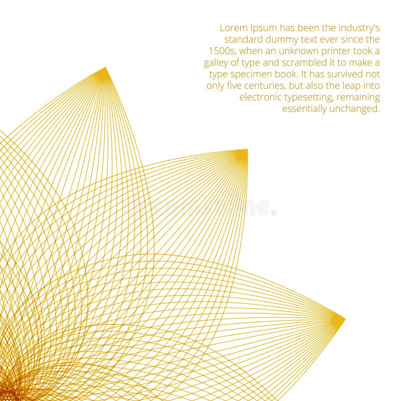 Floral Abstracty Background in Linear Style for Design. Vector Stock ...