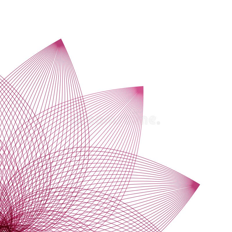 Floral Abstracty Background in Linear Style for Design. Vector Stock ...