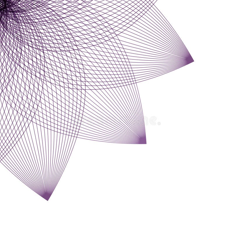 Floral Abstracty Background in Linear Style for Design. Vector Stock ...