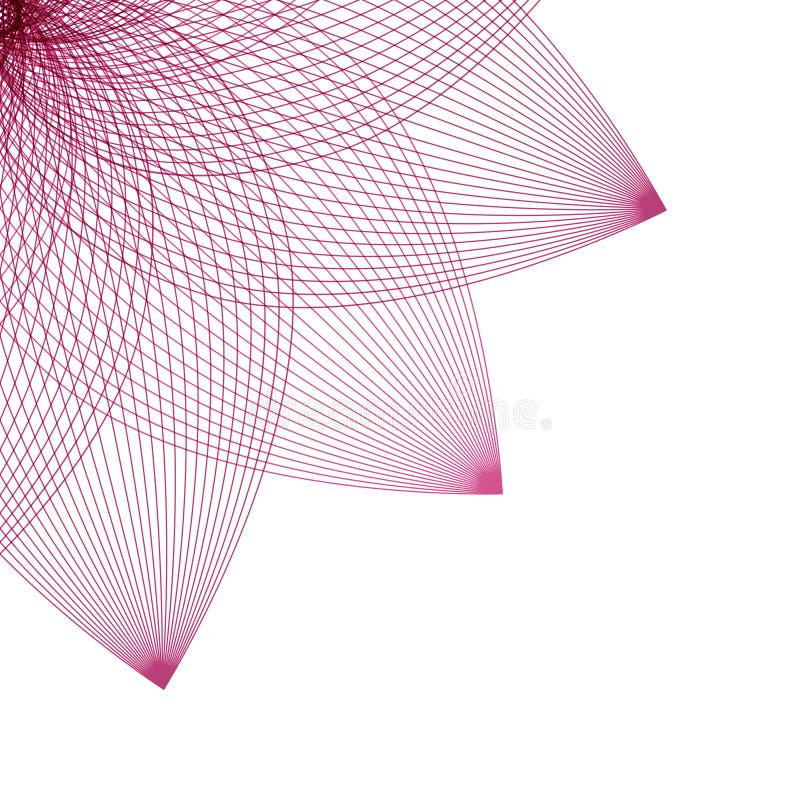 Floral Abstracty Background in Linear Style for Design. Vector Stock ...