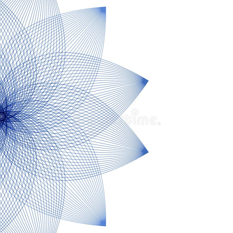 Floral Abstracty Background in Linear Style for Design. Vector Stock ...