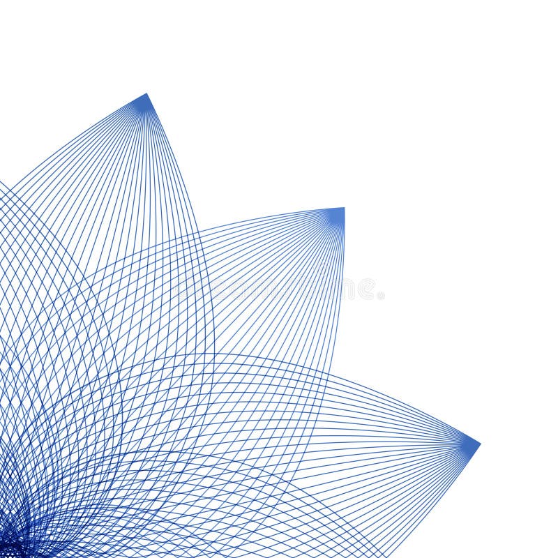 Floral Abstracty Background in Linear Style for Design. Vector Stock ...