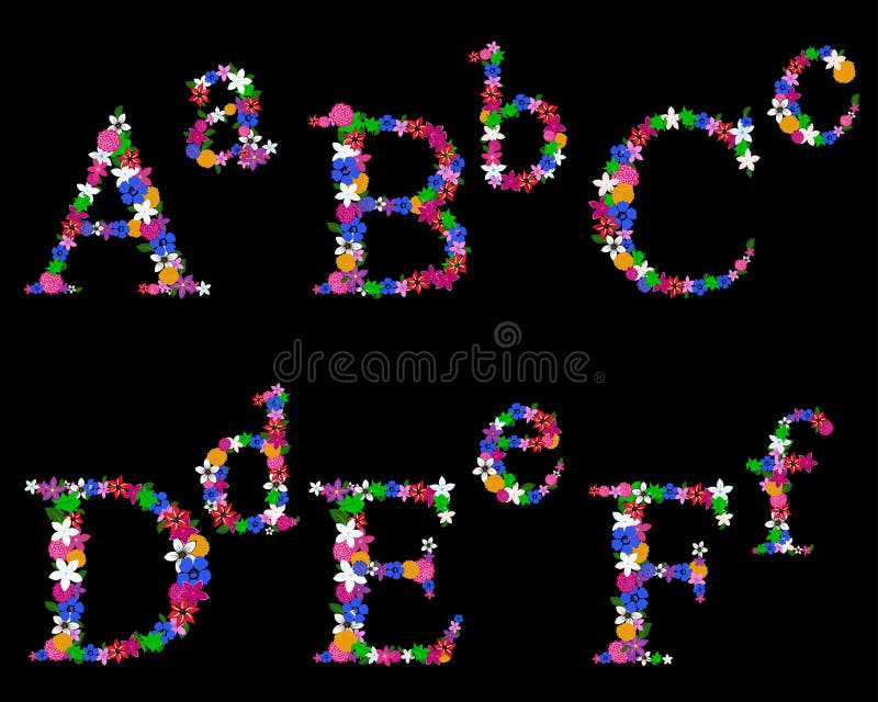 ABCDEF, Christmas Tree Font Stock Vector - Illustration of letter ...