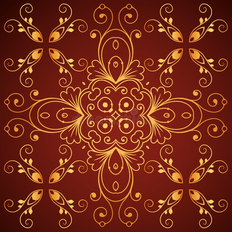 Antique pattern design stock vector. Illustration of backdrop - 4725780