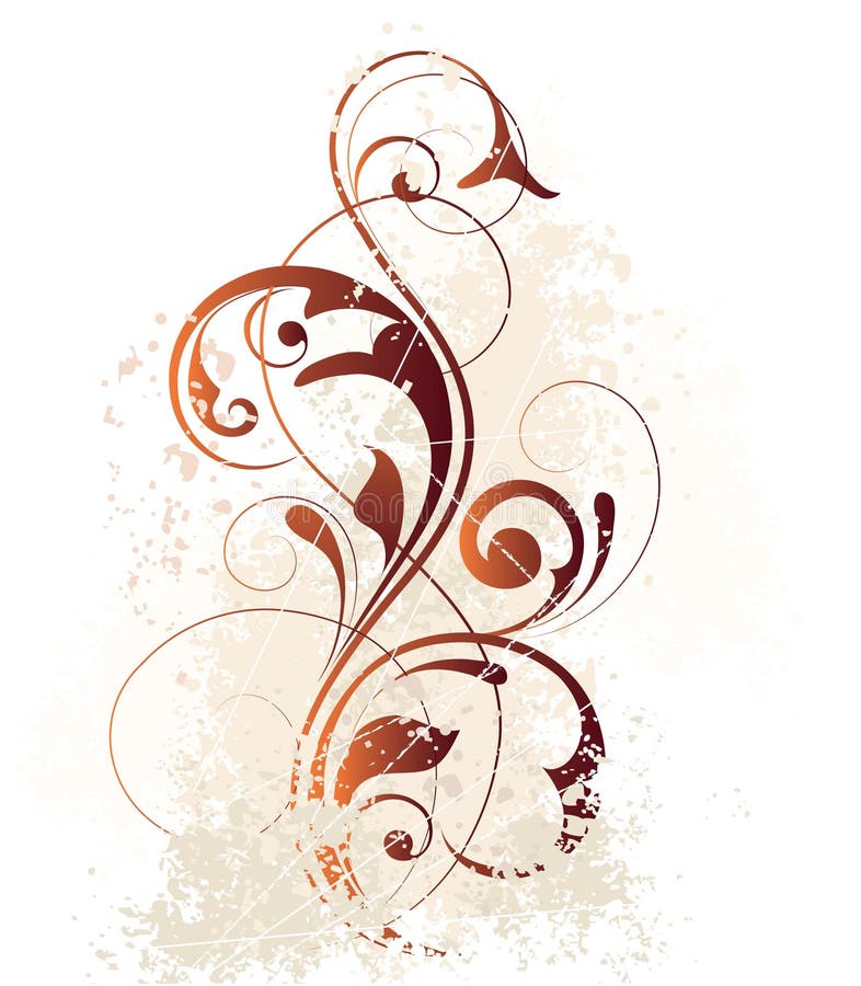 Floral Art stock vector. Illustration of artwork, wispy - 8033046