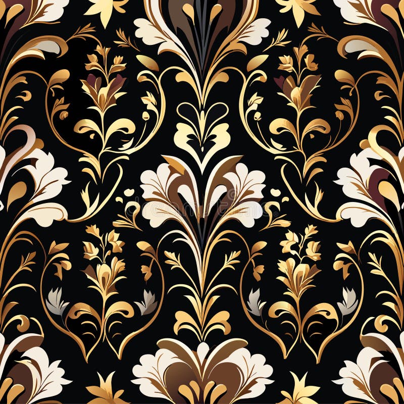 Floral Art Luxury Pattern Seamless Design Background_022 Stock Vector ...