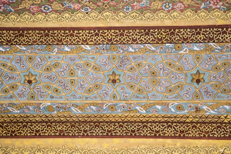 Floral Art Pattern Example of Ottoman Time Stock Image - Image of ...