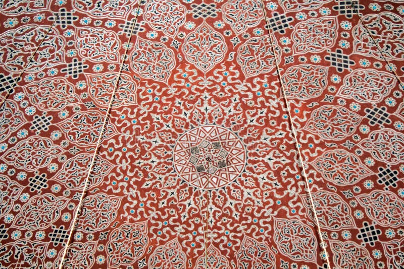 Floral Art Pattern Example of Ottoman Time Stock Photo - Image of ...
