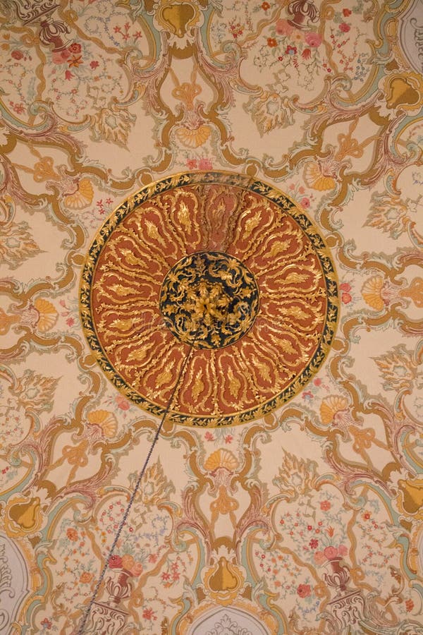Floral Art Pattern Example of Ottoman Time Stock Photo - Image of ...