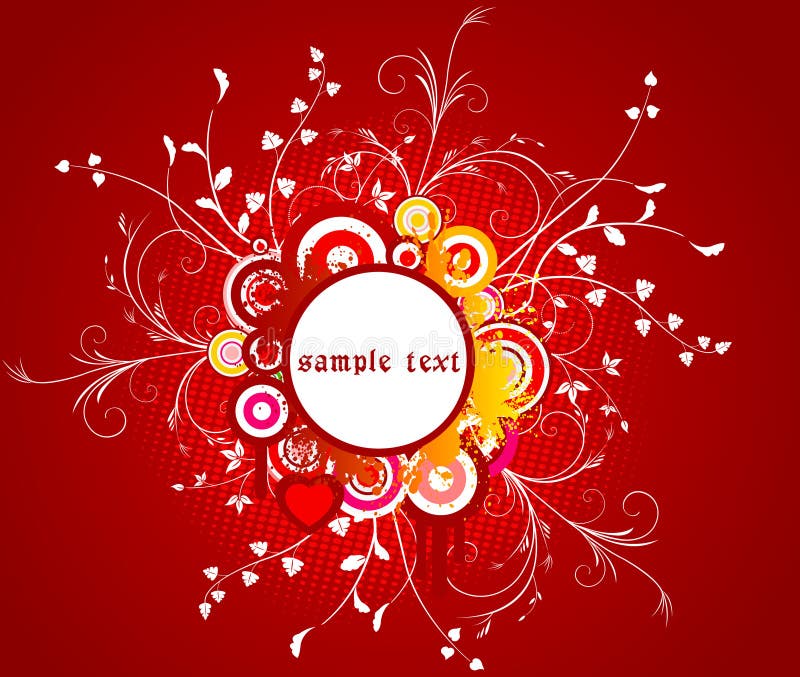 Floral Artistic Vector Design Stock Vector - Illustration of blank ...