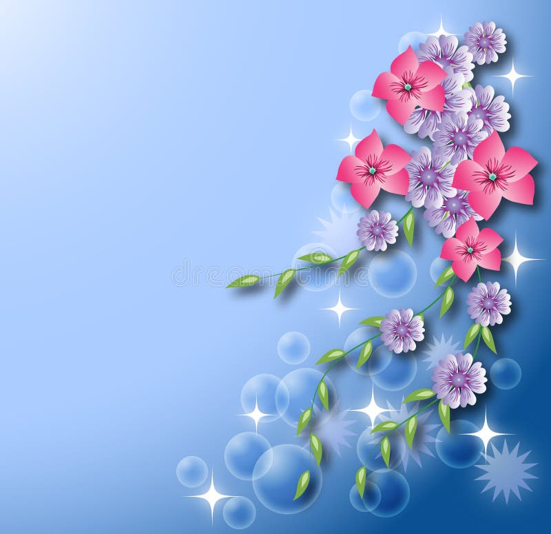 Floral background stock vector. Illustration of film - 15002629