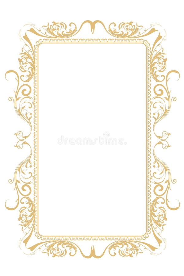 Jewish Floral Border with David Star Stock Vector - Illustration of ...