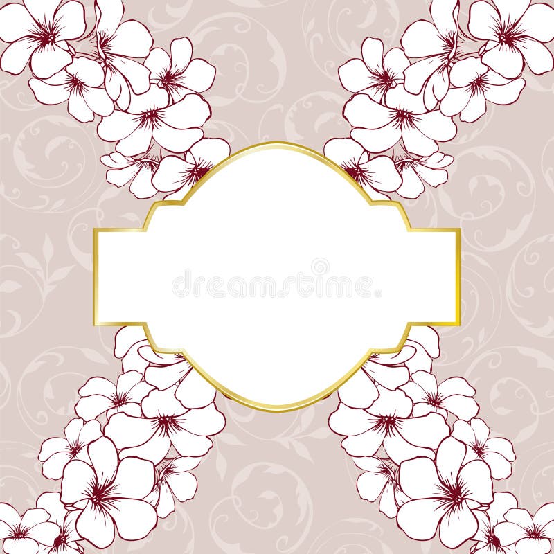 Floral background card stock vector. Illustration of ornament - 67163464