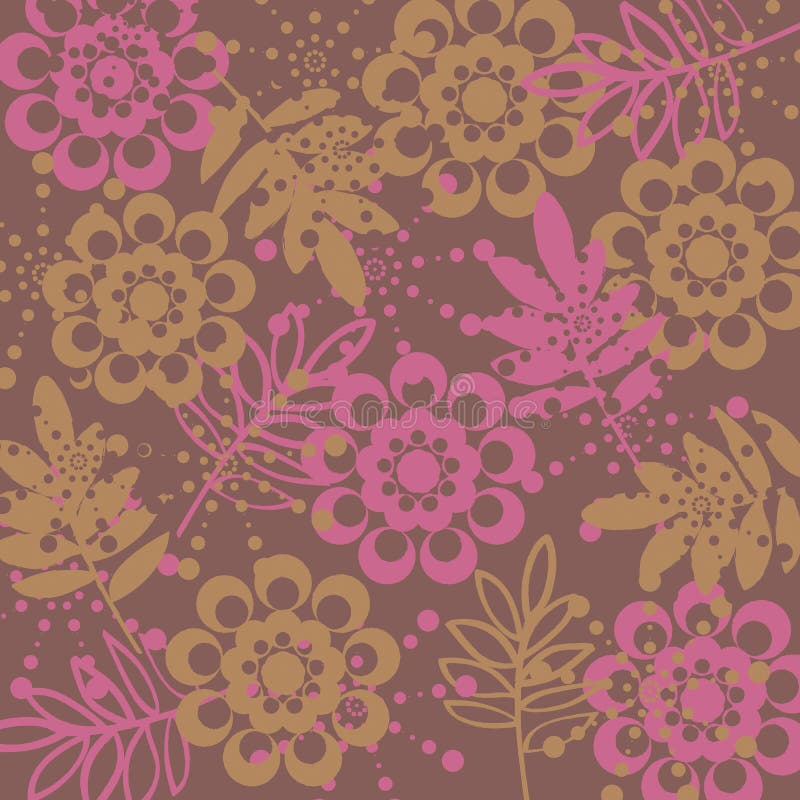 Floral Background in Dull Colors Stock Vector - Illustration of color ...