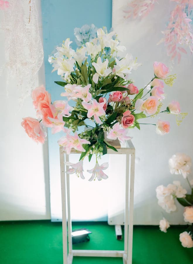 Floral Background for Proposal or Wedding Event Stock Photo - Image of ...
