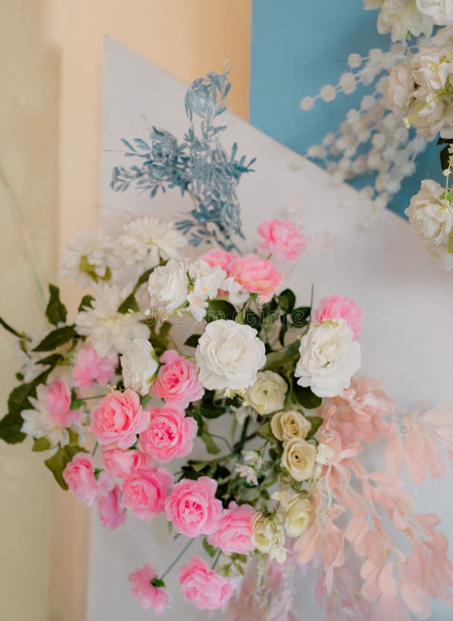 Floral Background for Proposal or Wedding Event Stock Photo - Image of ...