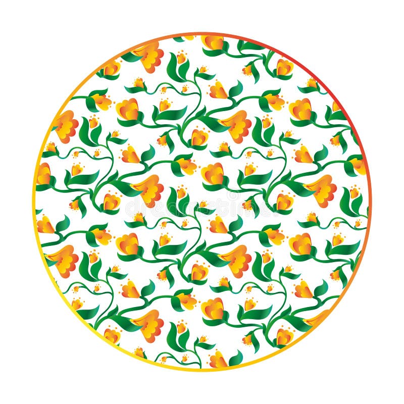 Floral Background with Small Yellow Gradient Color Flowers Inside the ...