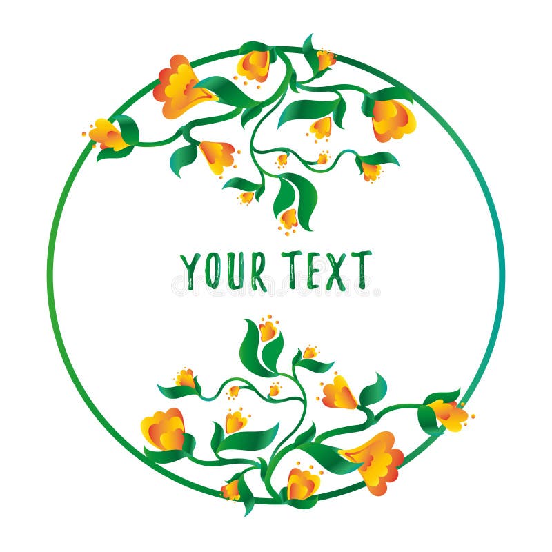 Floral Background with Small Yellow Gradient Color Flowers Inside the ...