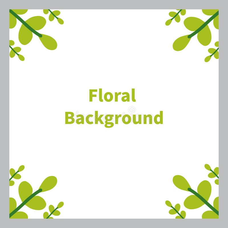 Floral Background. Social Media Post Background Stock Vector ...