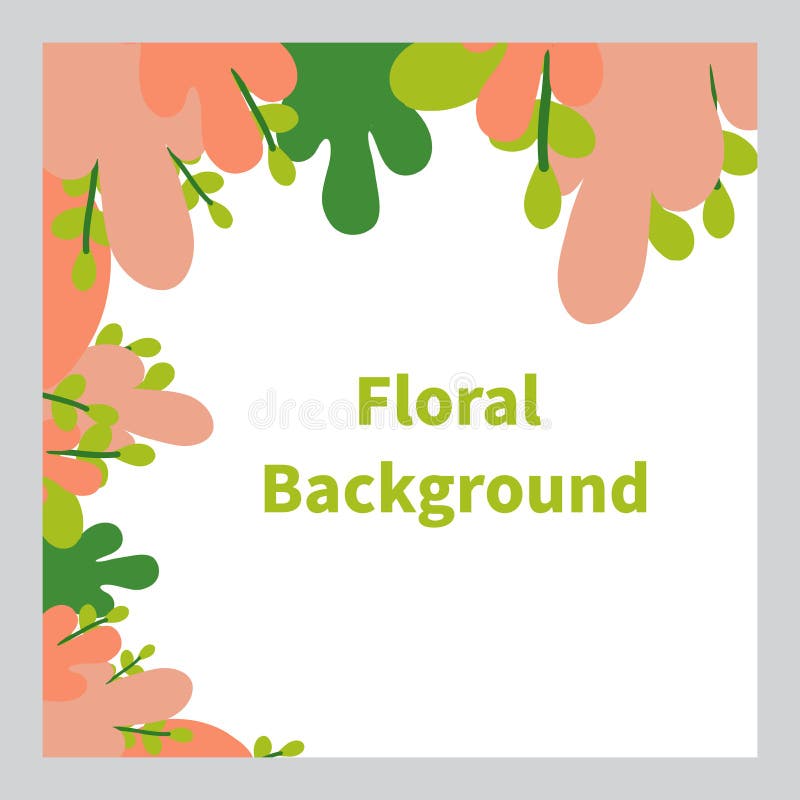 Floral Background. Social Media Post Background Stock Vector ...