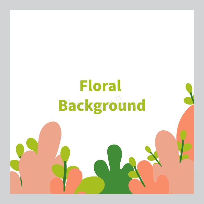 Floral Background. Social Media Post Background Stock Vector ...