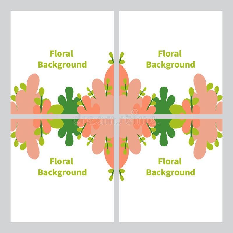 Floral Background. Social Media Post Background Stock Vector ...