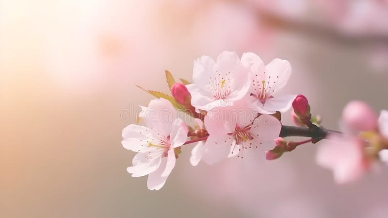 Floral Background in Subtle Shades of Pastel Pink and White. Flowers ...
