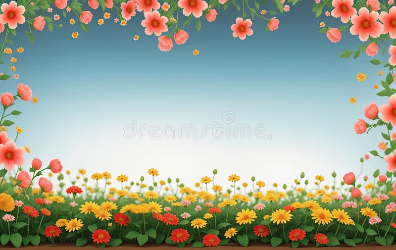 Floral Background for Various Inscriptions and Text Applications Stock ...